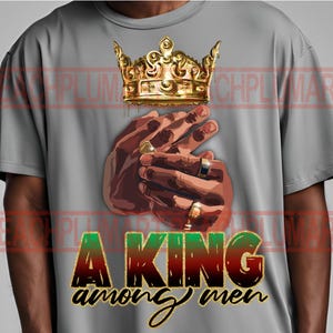 A King Among Men Png, Black King PNG Sublimation Design Digital ...