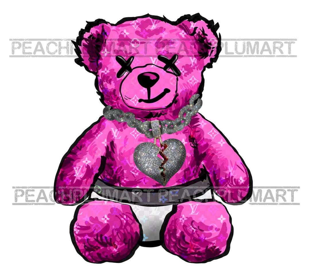 Teddy Bear Png, Gangster Bear Png T-shirt Design, Printable Digital ...