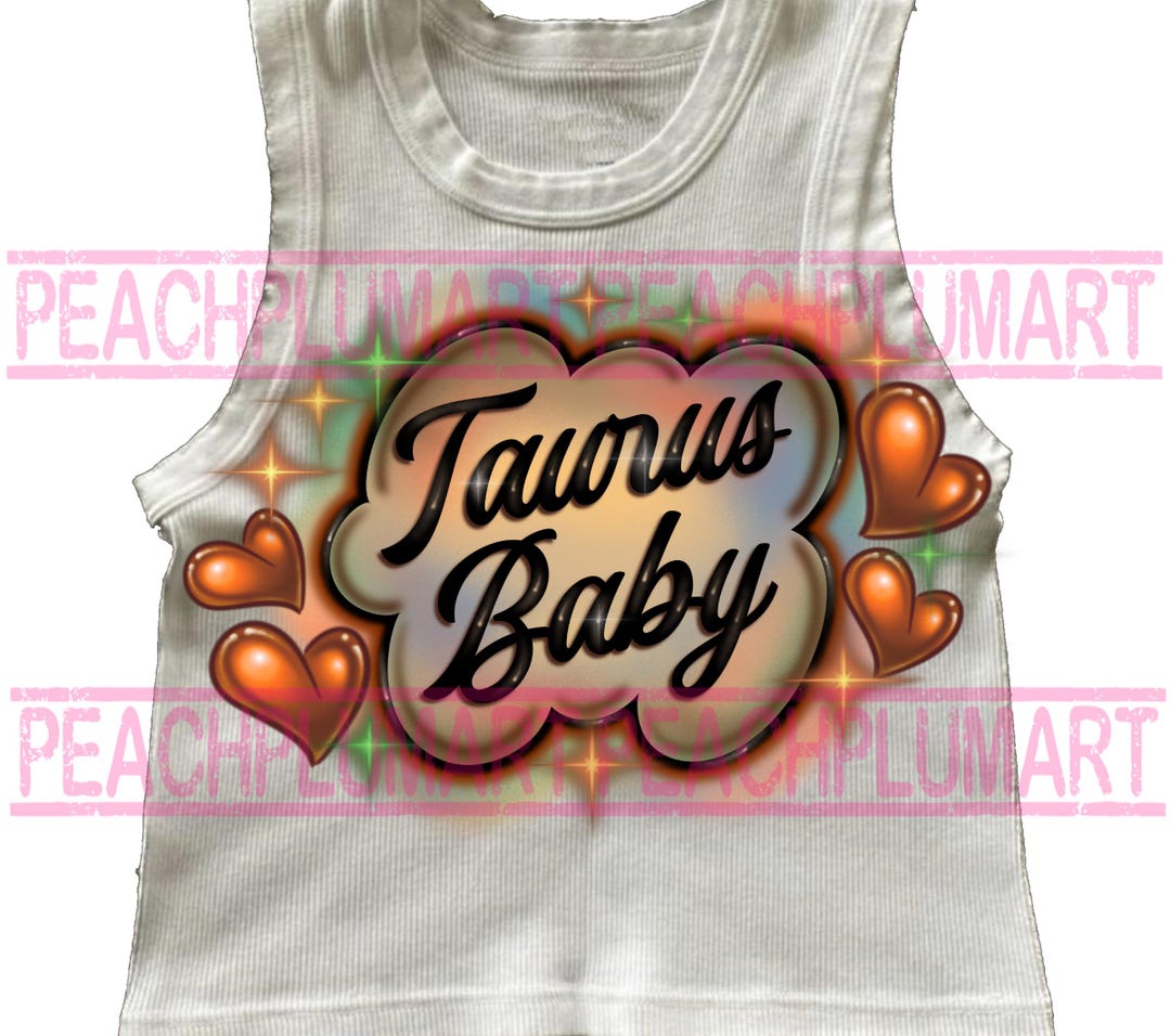 Taurus Airbrush Zodiac Design | PNG Graffiti Style | Birthday Shirt ...