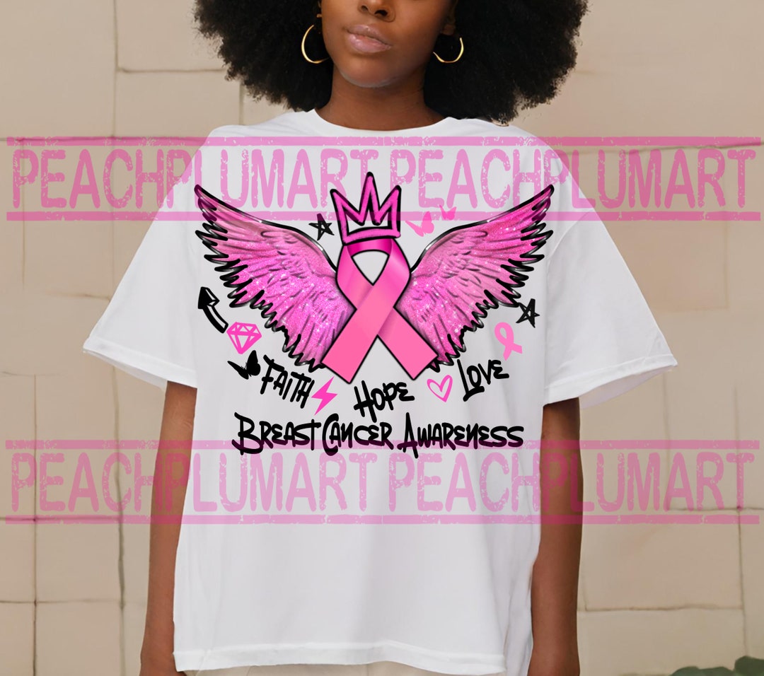 Breast Cancer Awareness Png, Breast Cancer Graffiti Png, Faith Hope ...