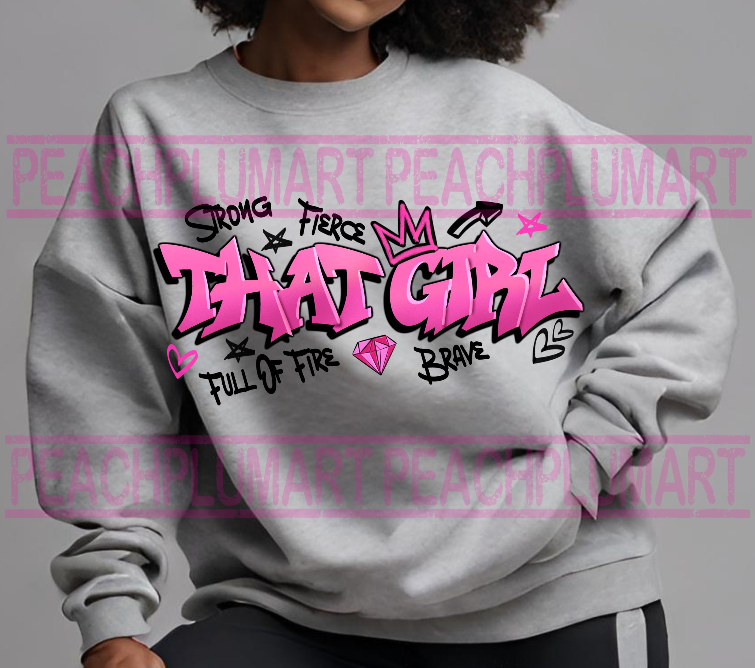 That Girl Png Sublimation Design Download, That Girl Graffiti Png, Girl ...