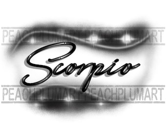 Scorpio Airbrush Png Digital Download - Etsy