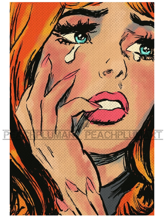 Vintage Woman Crying