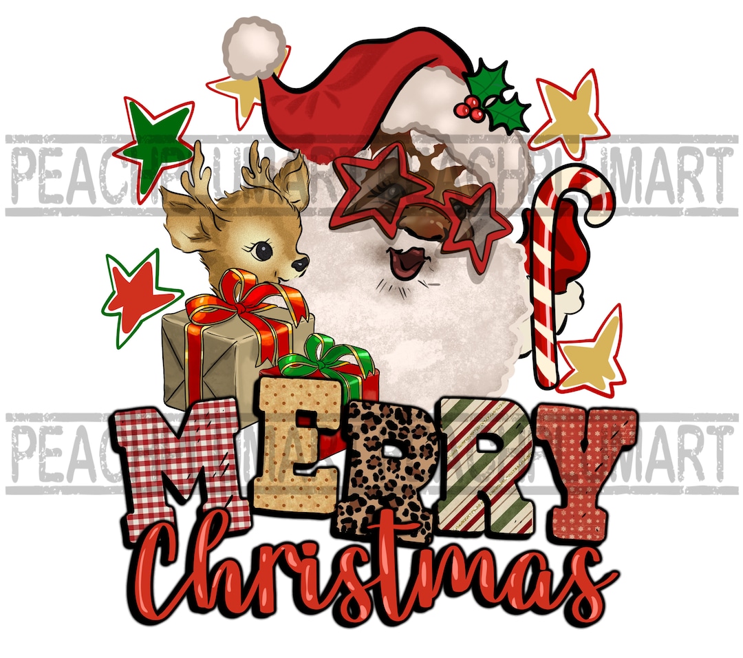 Merry Christmas African American Santa Png, Merry Christmas Black Santa ...