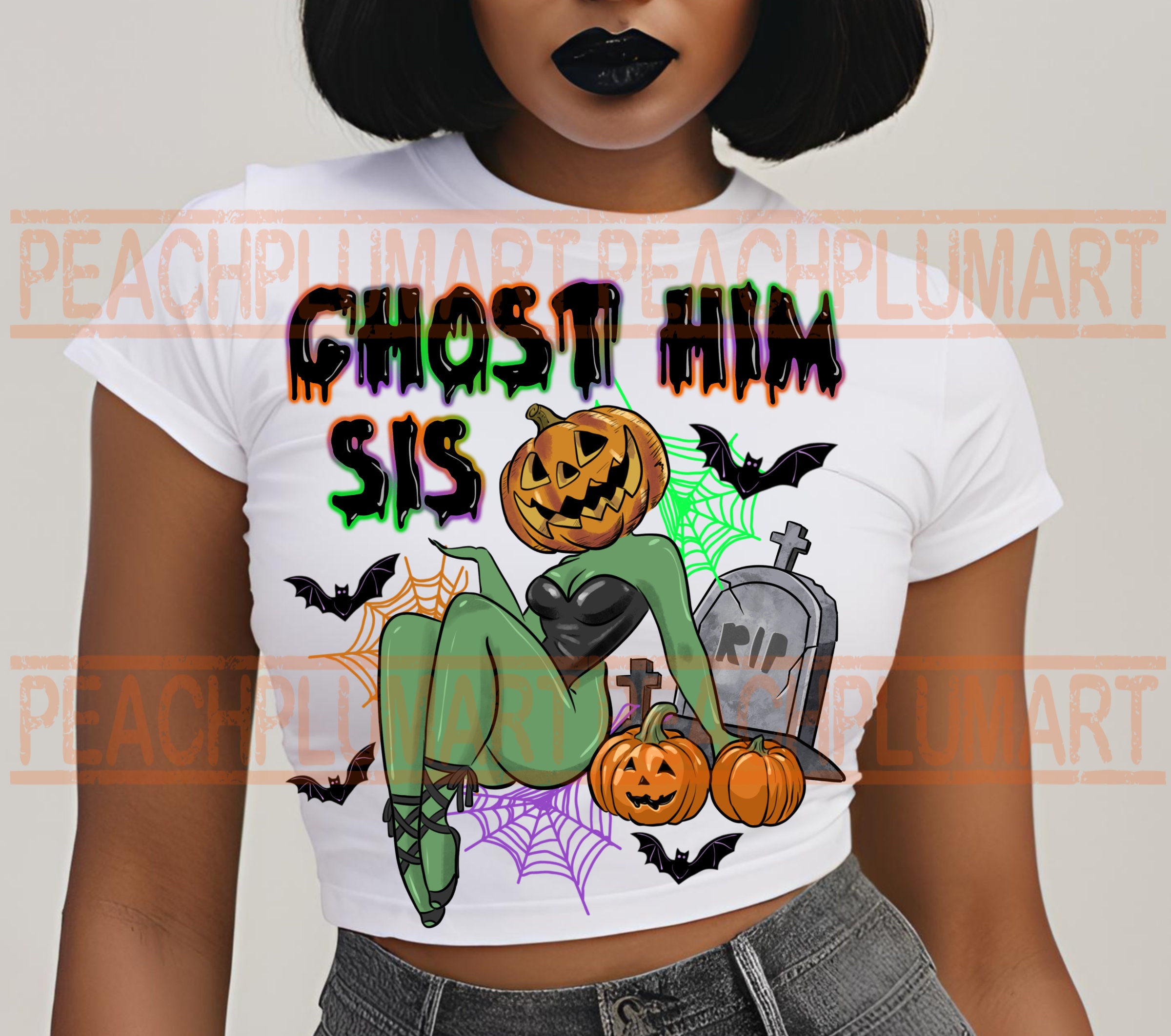 Ghost Him Sis Png, Halloween Ghost Him Png, Ghost Him Png, Funny ...