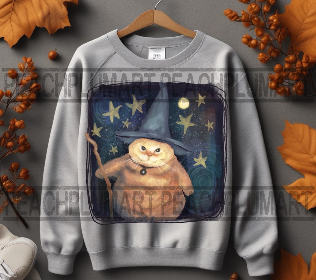 Orange Wizard Cat Png, Wizard Cat Png, Witch Cat Png, Halloween Cat Png ...