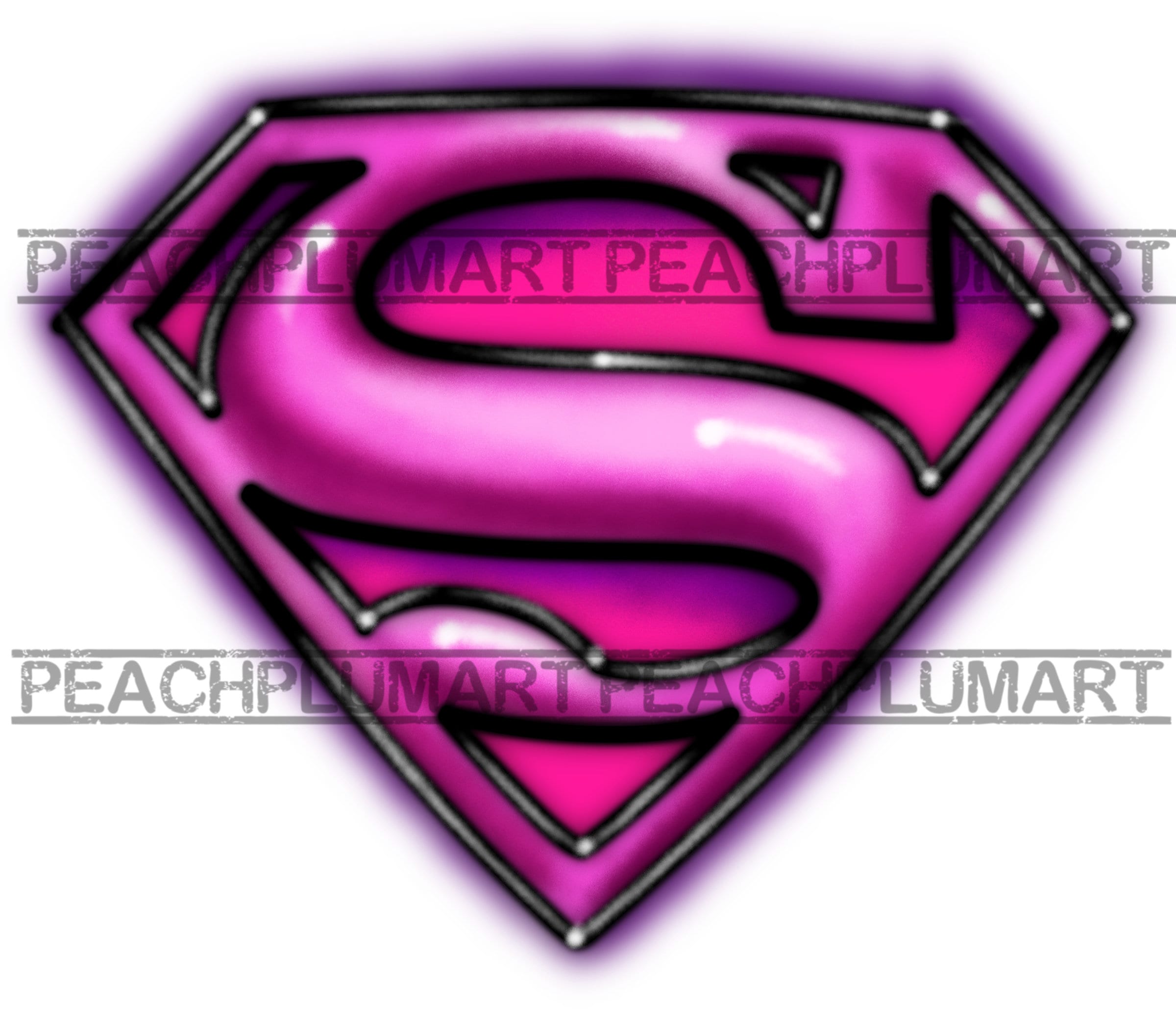 Pink Superman Logo Png