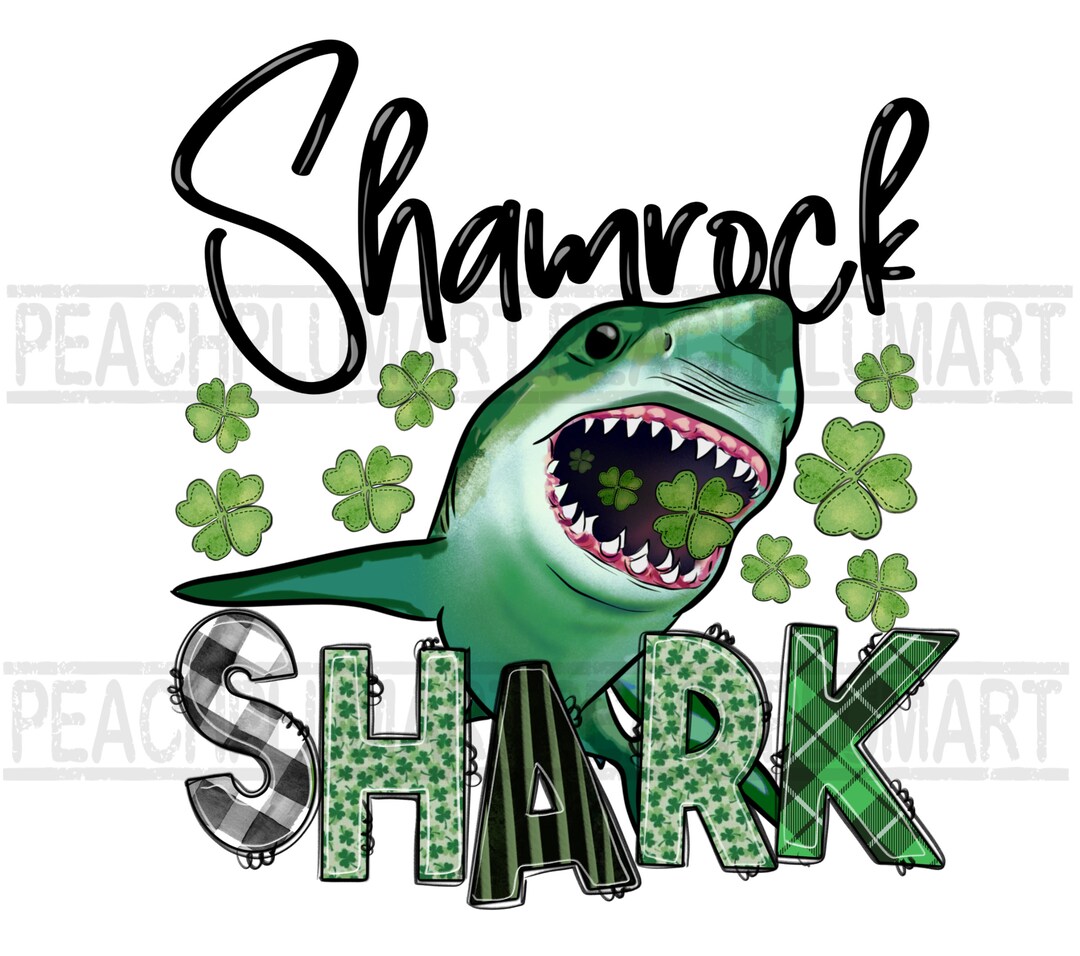 Shamrock Shark Png, St Patricks Kids Designs, St Patricks Day Kids ...
