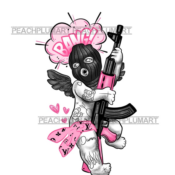 Gangster Angel Svg - Etsy