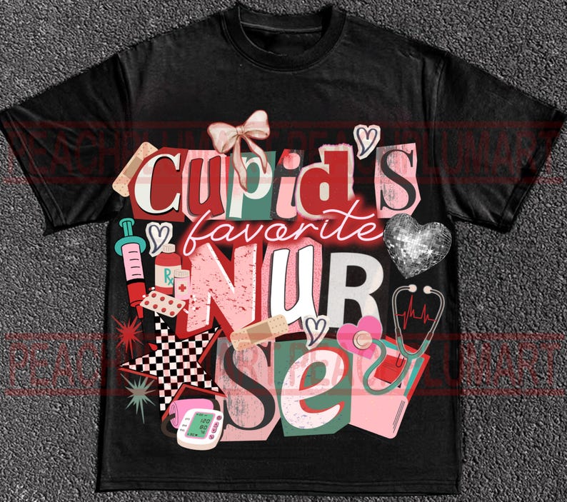Cupid’s Favorite Nurse Png, Valentine’s Day Nurse Png, Nurse Valentines ...