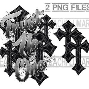 Trust No One Graffiti Png, Urban Png Sublimate Designs, Cross Design ...