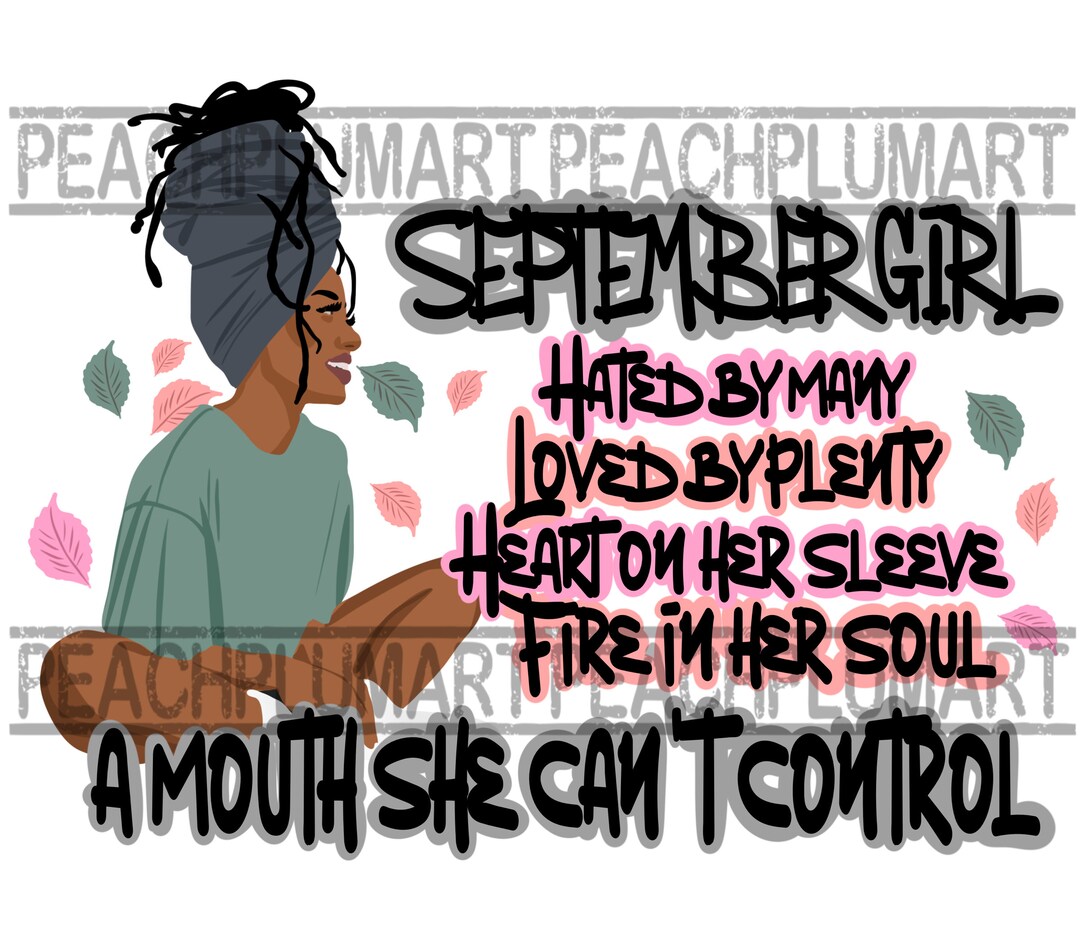 September Girl Png, September Girl Nubian Girl Png, Autumn Girl Png ...