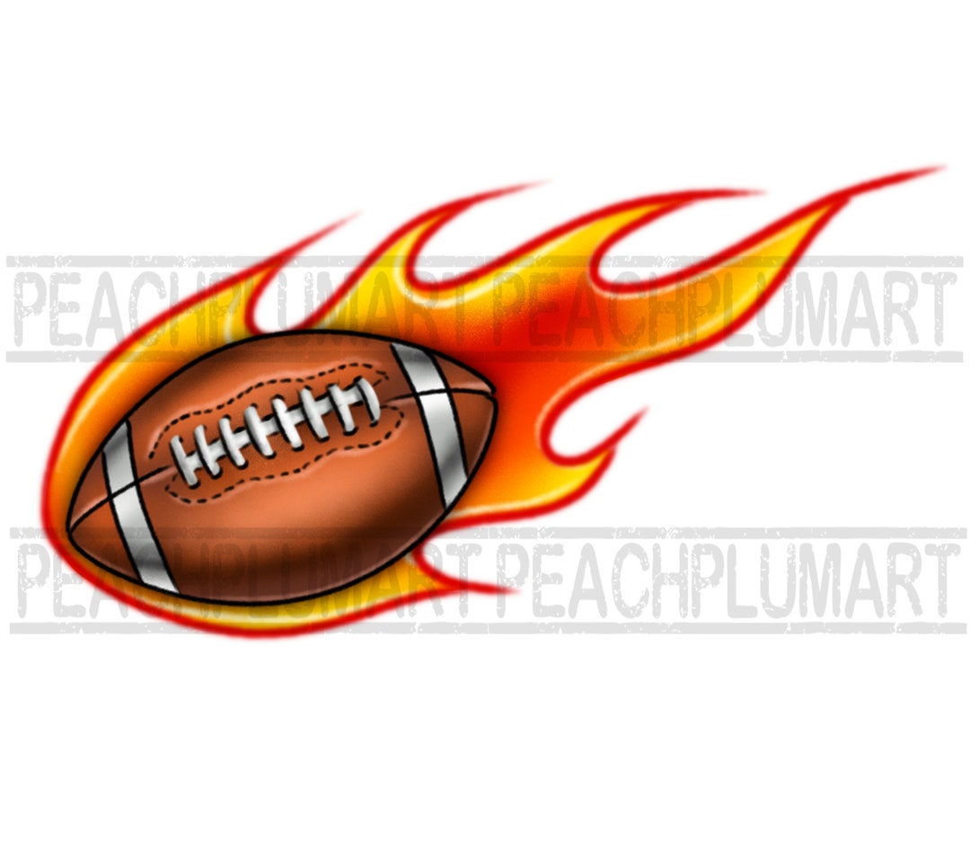 Football in Flame Png, Football With Flame Png, Airbrush Football Flame ...