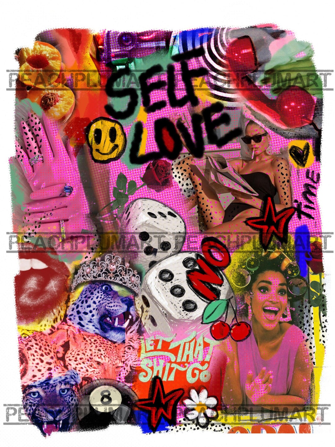 Self Love Png, Self Love Collage Png, Self Love Mixed Media Png, Love ...