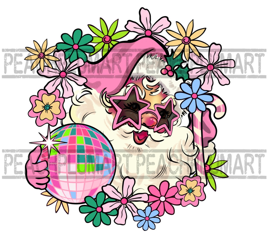 Disco Santa Claus Png-christmas Sublimation Digital Design Download ...