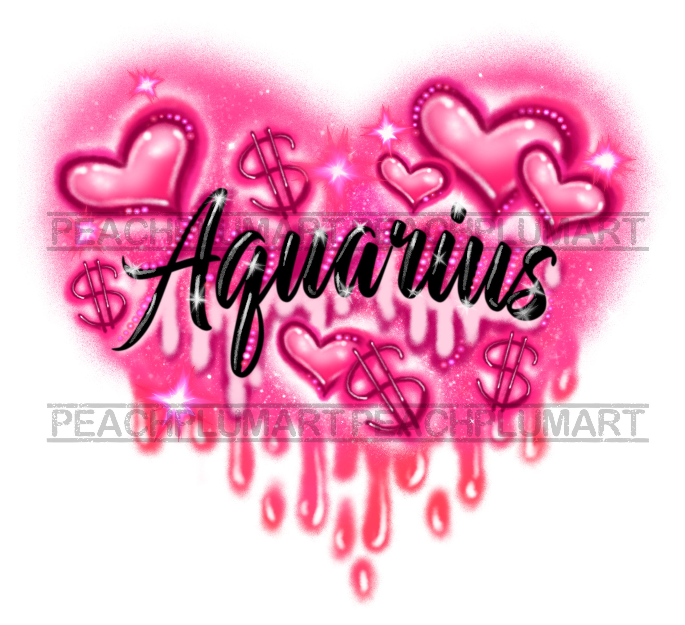 Girly Aquarius Symbols