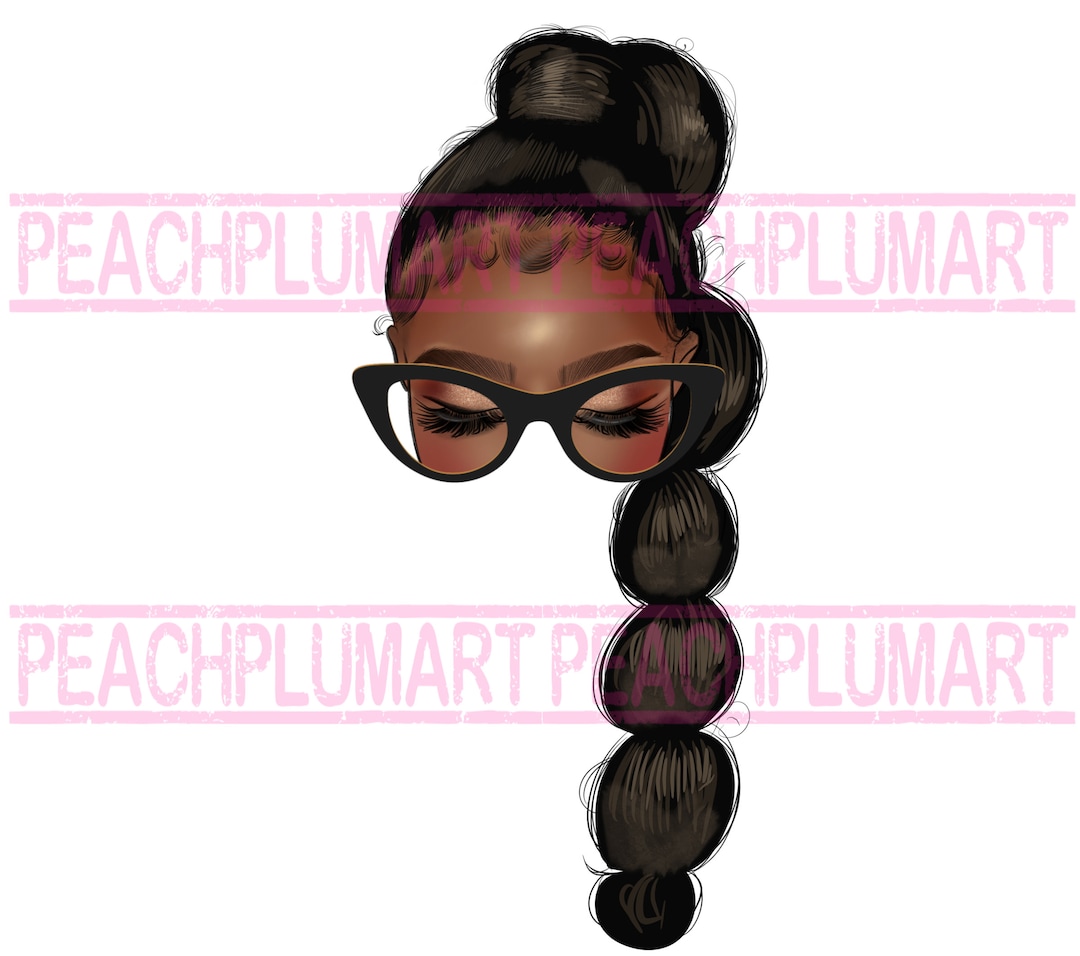 Afro Messy Bun Ponytail Png, Afro American Messy Bun Ponytail Png, Afro ...