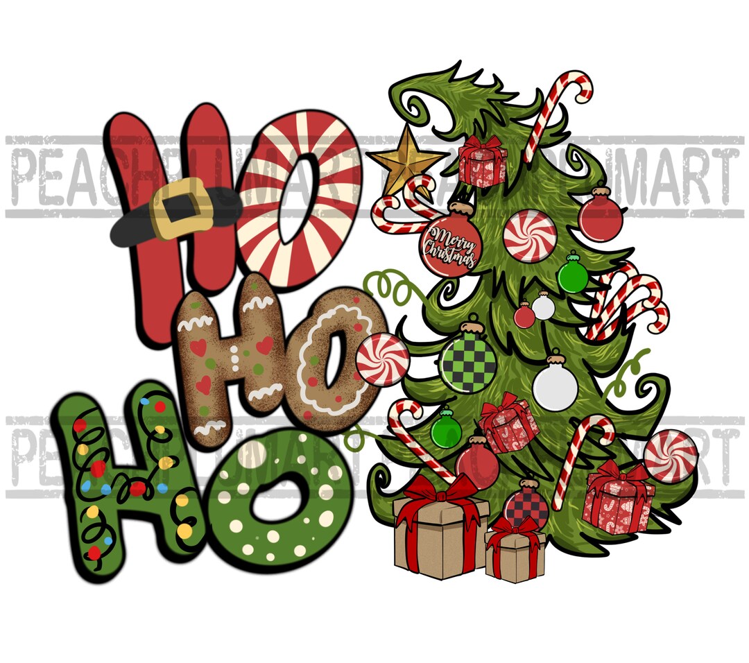 Ho Ho Ho Christmas Tree Png, Christmas Movie Png, Christmas Tree Png ...