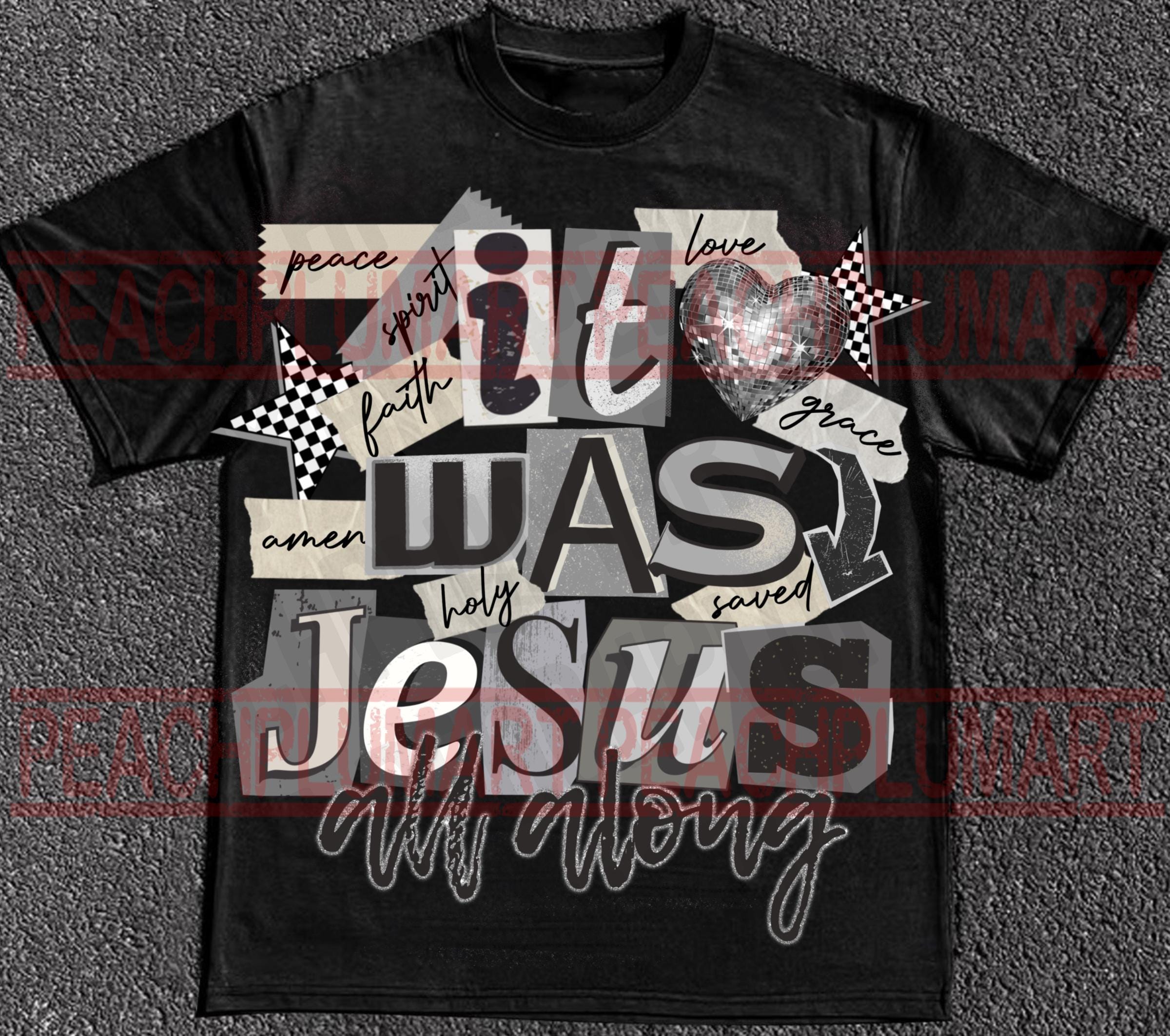 It Was Jesus All Along PNG, Y2K Jesus Collage PNG, Bible Verse Png ...