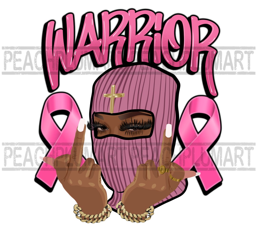Breast Cancer Warrior Png, Pink Ski Mask Girl Png, Pink Ski Mask Breast ...