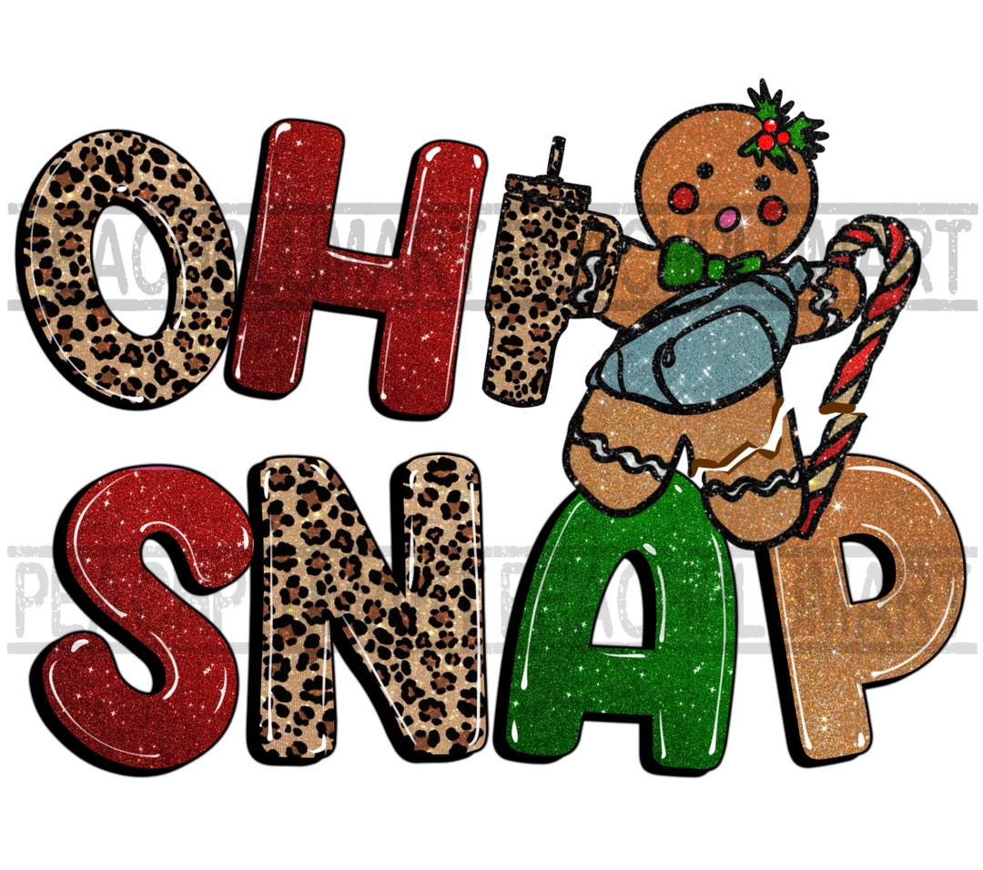 Oh Snap Png, Oh Snap Gingerbread Man Png, Spatkly Gingerbread Man Png ...