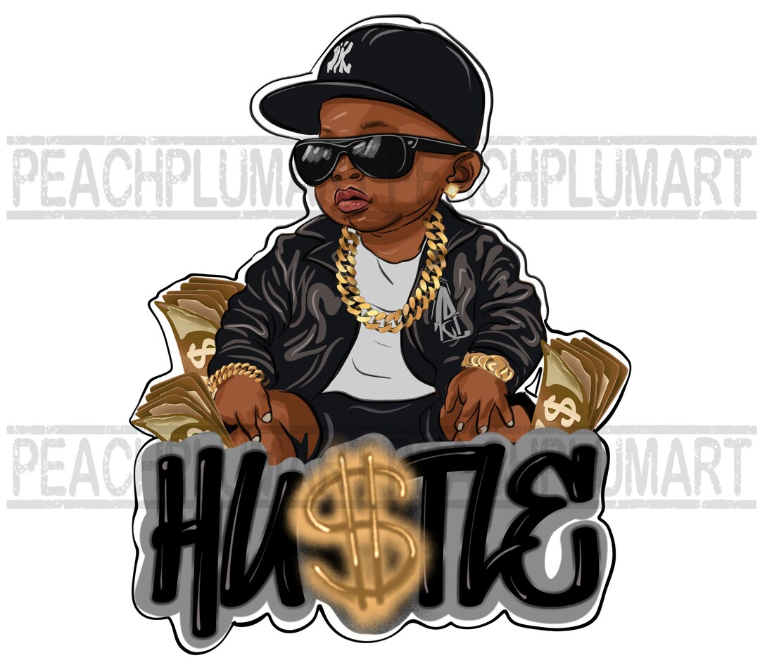 Hustle Gangster Baby Png, Hustle Black Baby Png, Hustle Rapper Baby Png ...