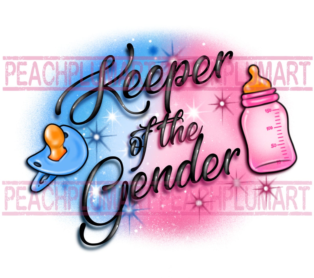 Keeper of the Gender Png, Gender Reveal Png Sublimation Design Download ...