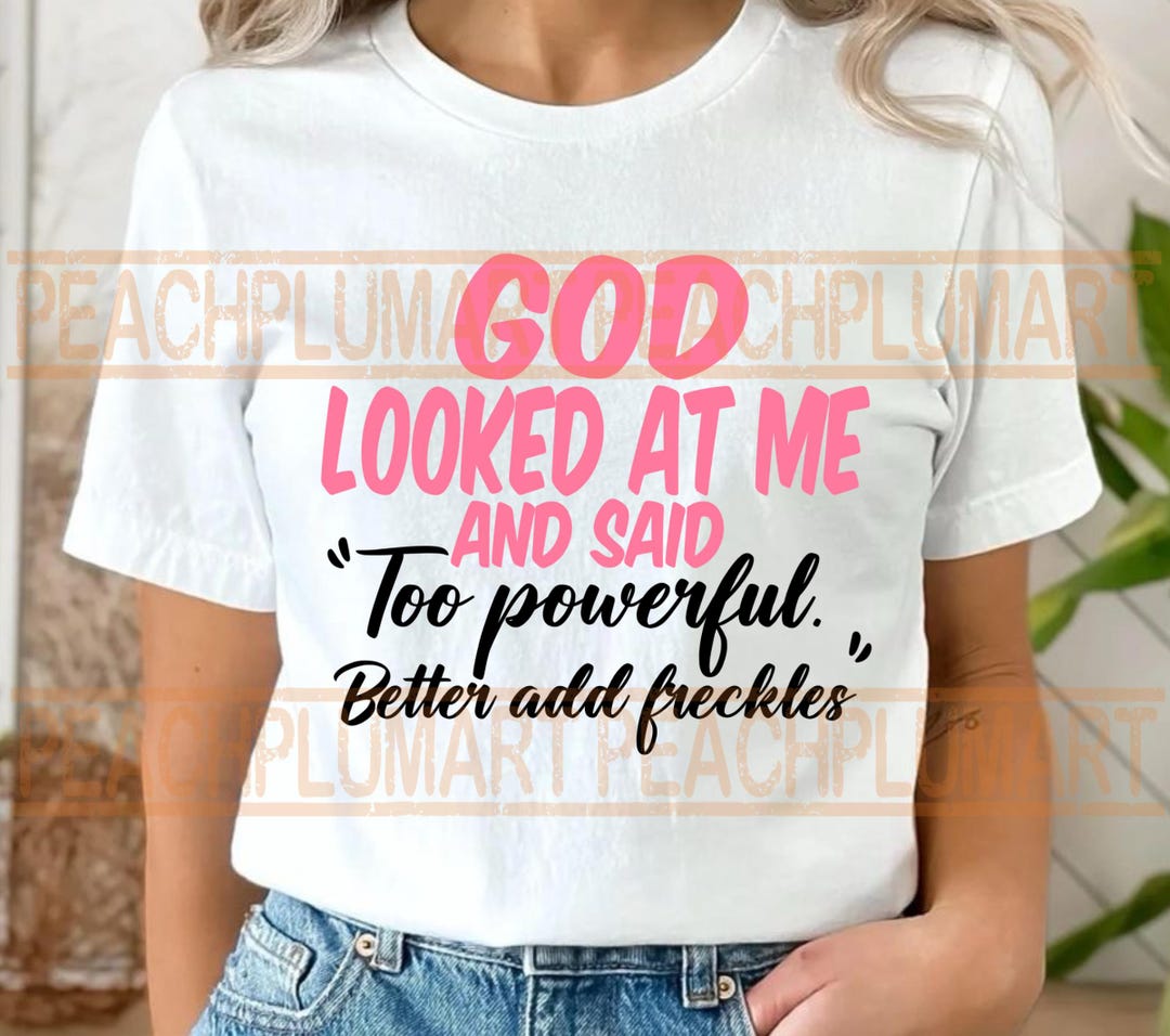 God Looked at Me PNG, Funny Christian PNG, Boho Hippie Christian PNG ...