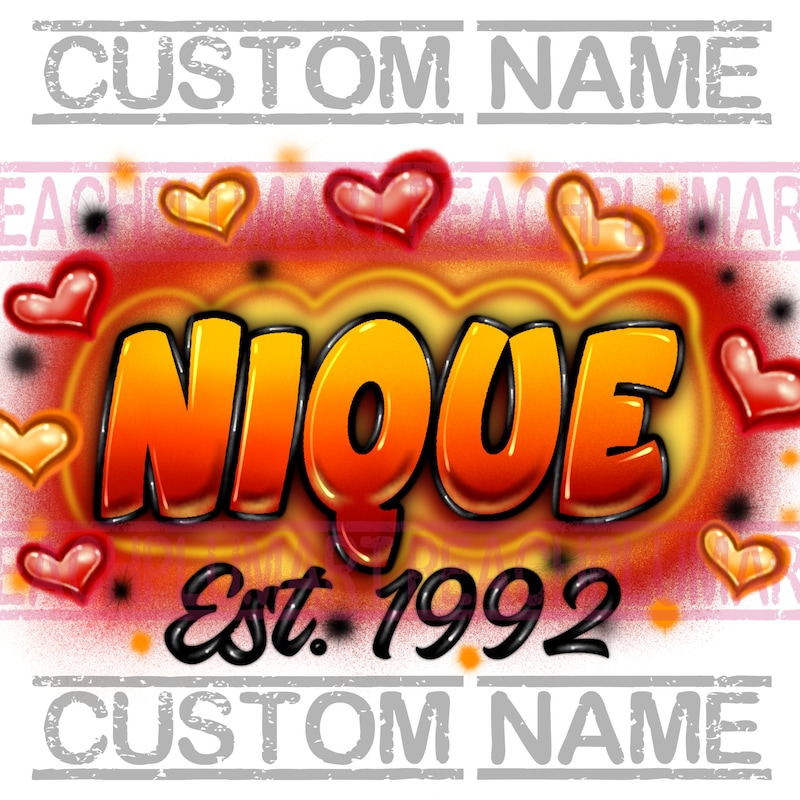 Airbrush Template Canva - Etsy