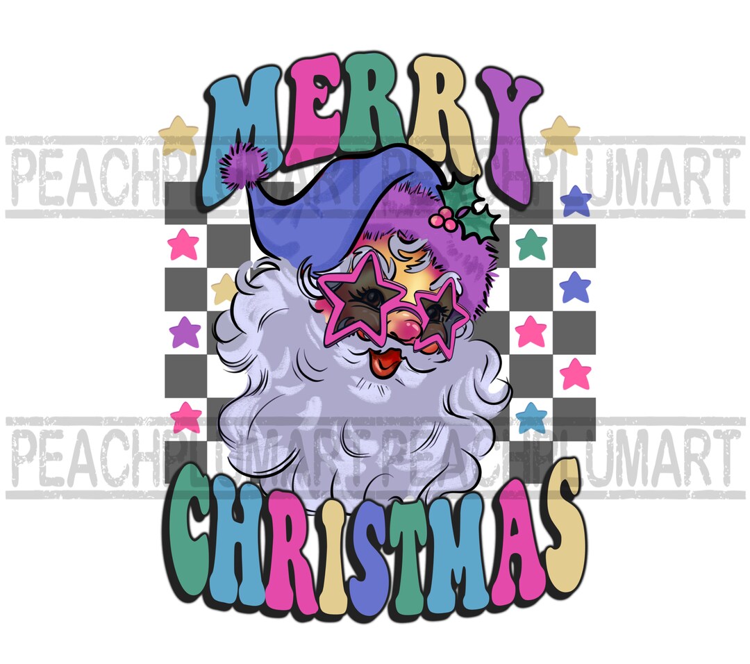 Merry Christmas Png, Santa Claus Png, Christmas Vibes Png, Retro Santa ...