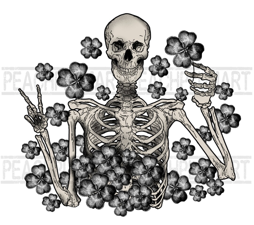 St Patricks Day Skeleton Png, Skeleton St. Patrick’s Day Png, Skeleton ...