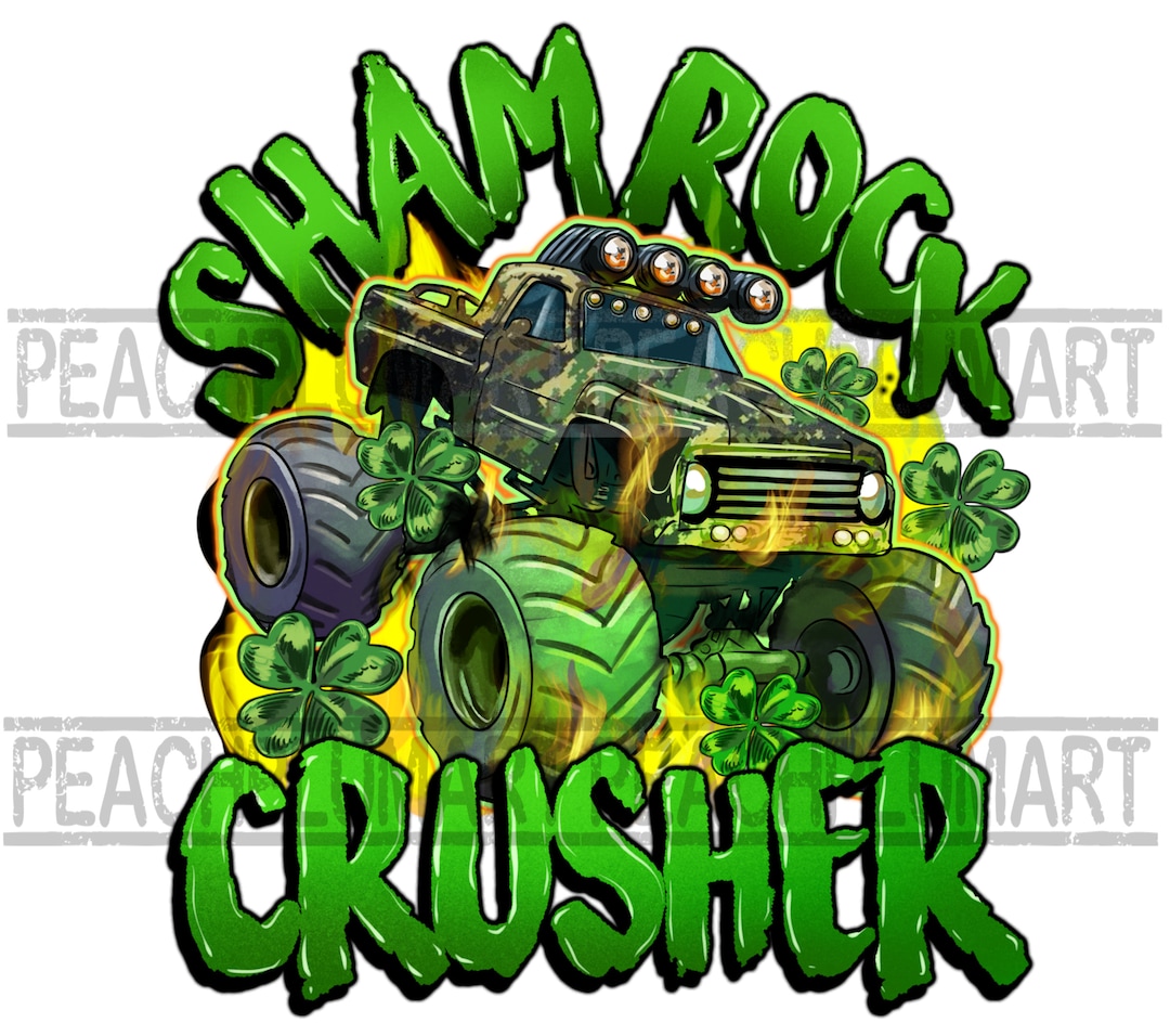 Shamrock Crusher Png, St Patricks Truck Png, St Patricks Day Truck Png ...