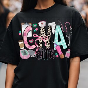 Certified Nurse Assistant Png Sublimation Design Download, CNA Life Png ...