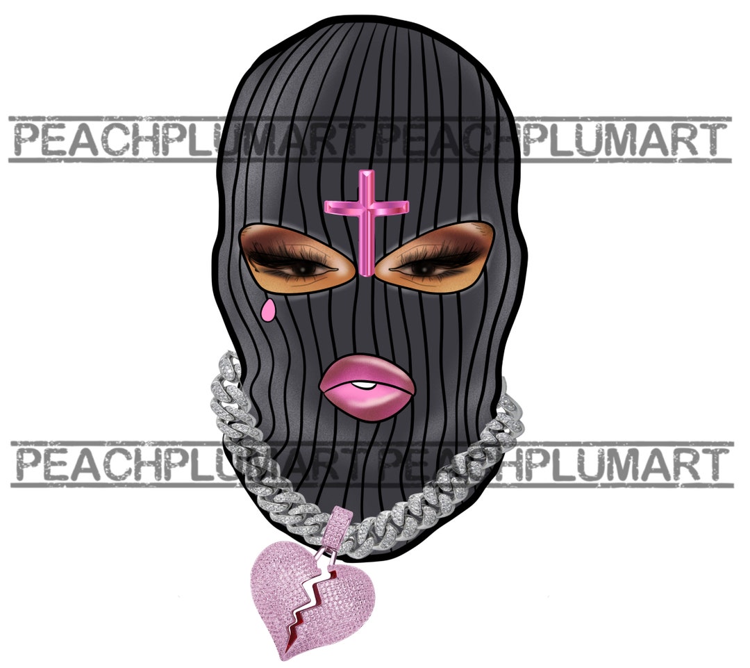 Ski Mask Woman Png, Ski Mas Svg, Gangster Babe Png, Gangster Baby Png ...