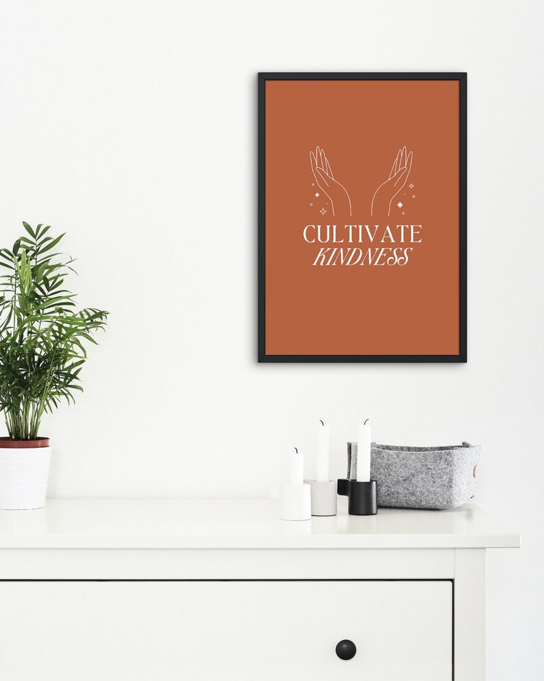 Cultivate Kindness Digital Download Print - Inspirational Wall Art ...