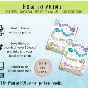 Printable Fairy Rewards Chart, Fairy Rewards Chart, Printable Reward ...