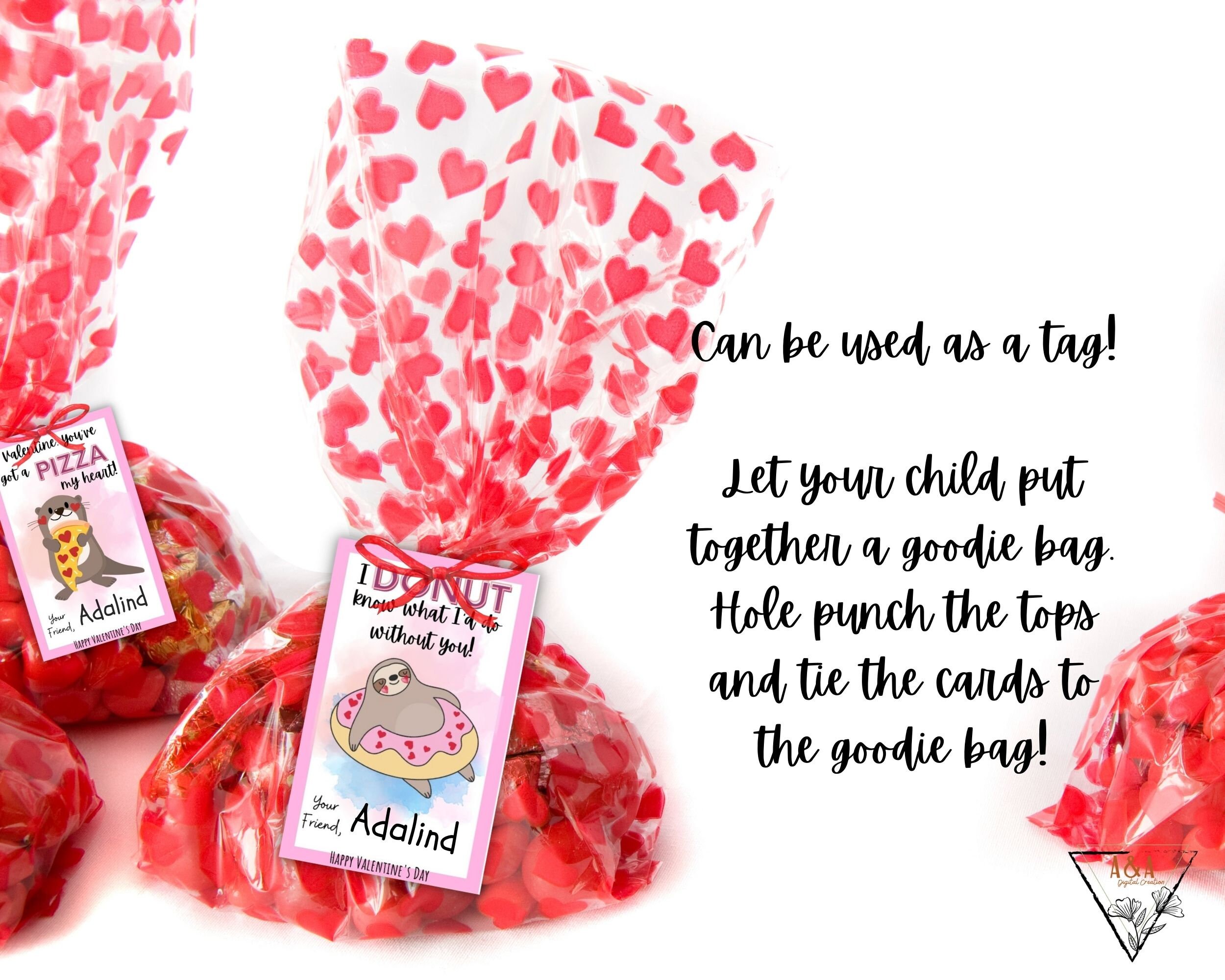 Printable Food Valentine Cards, Printable Valentine Cards, Kids ...