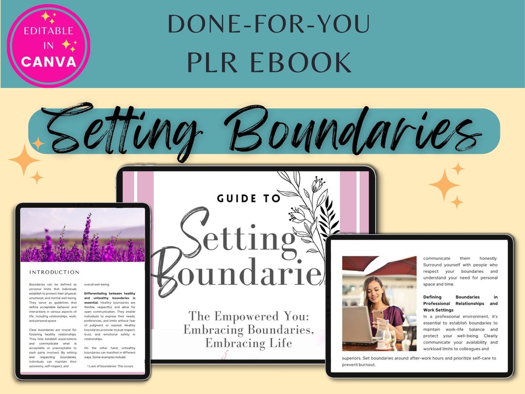 Done for You Setting Boundaries Rebrandable, Resellable Coaching ...