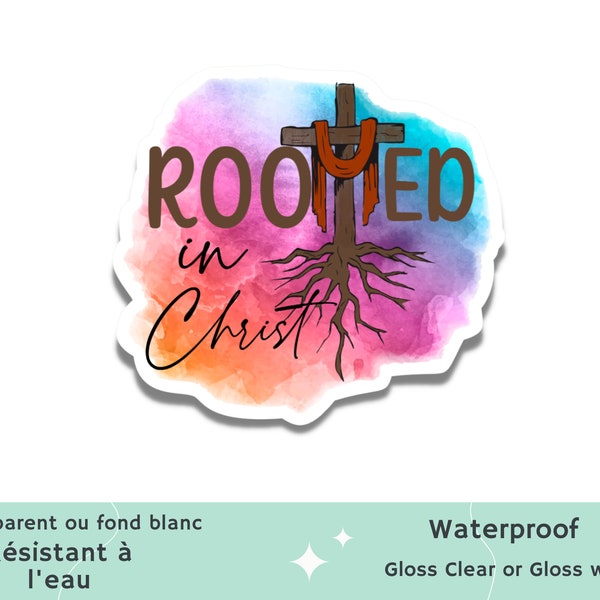 Rooted in Christ Decal - Etsy