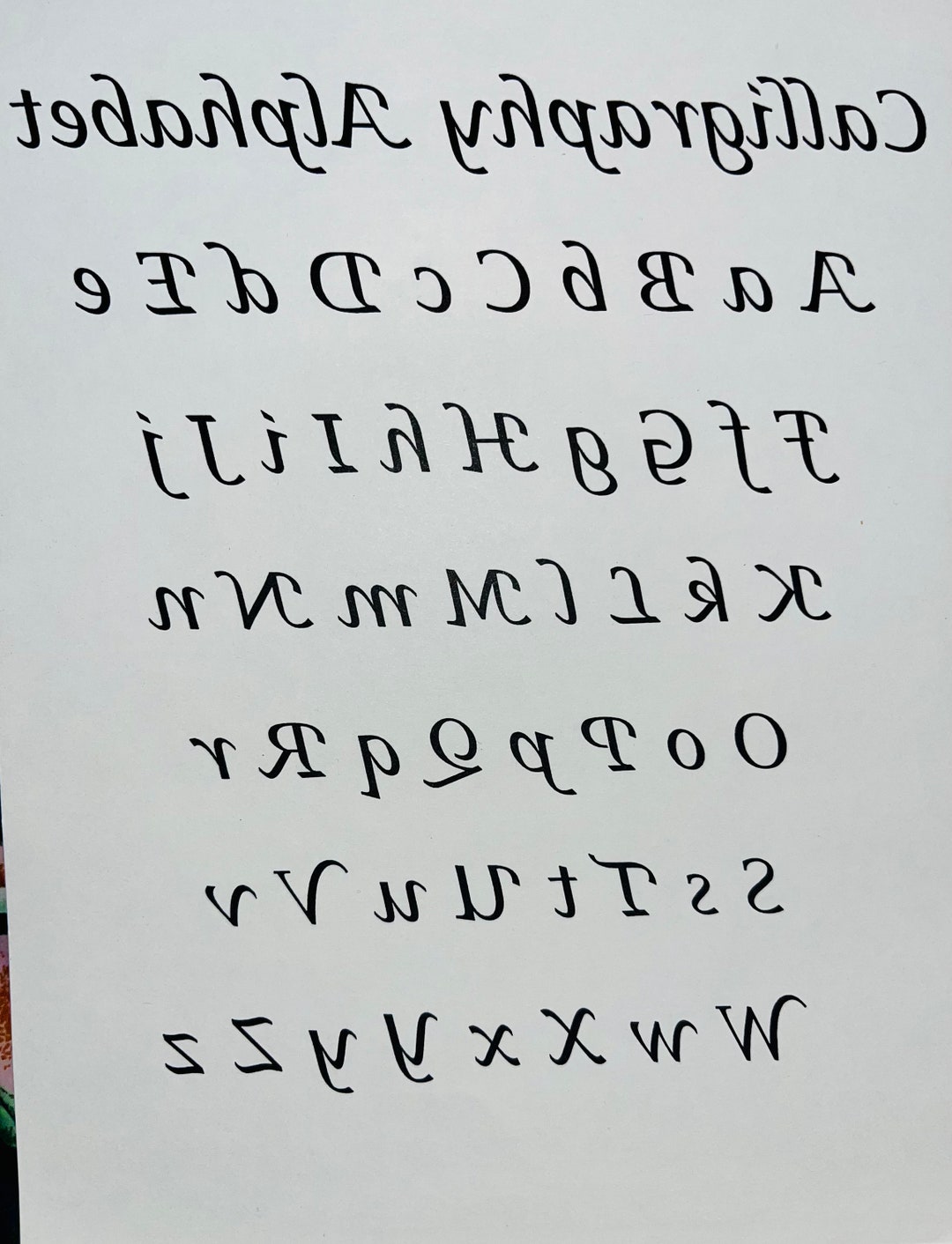 Calligraphy Alphabet Digital Download - Etsy