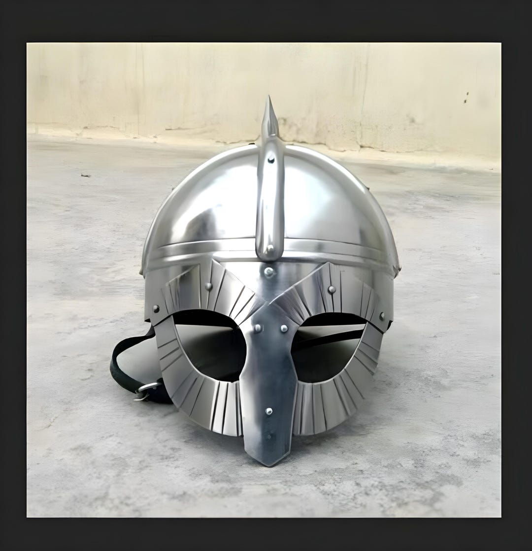 Medieval Viking Mask Helmet Deluxe Warrior Armor COLLECTIBLE EDH - Etsy