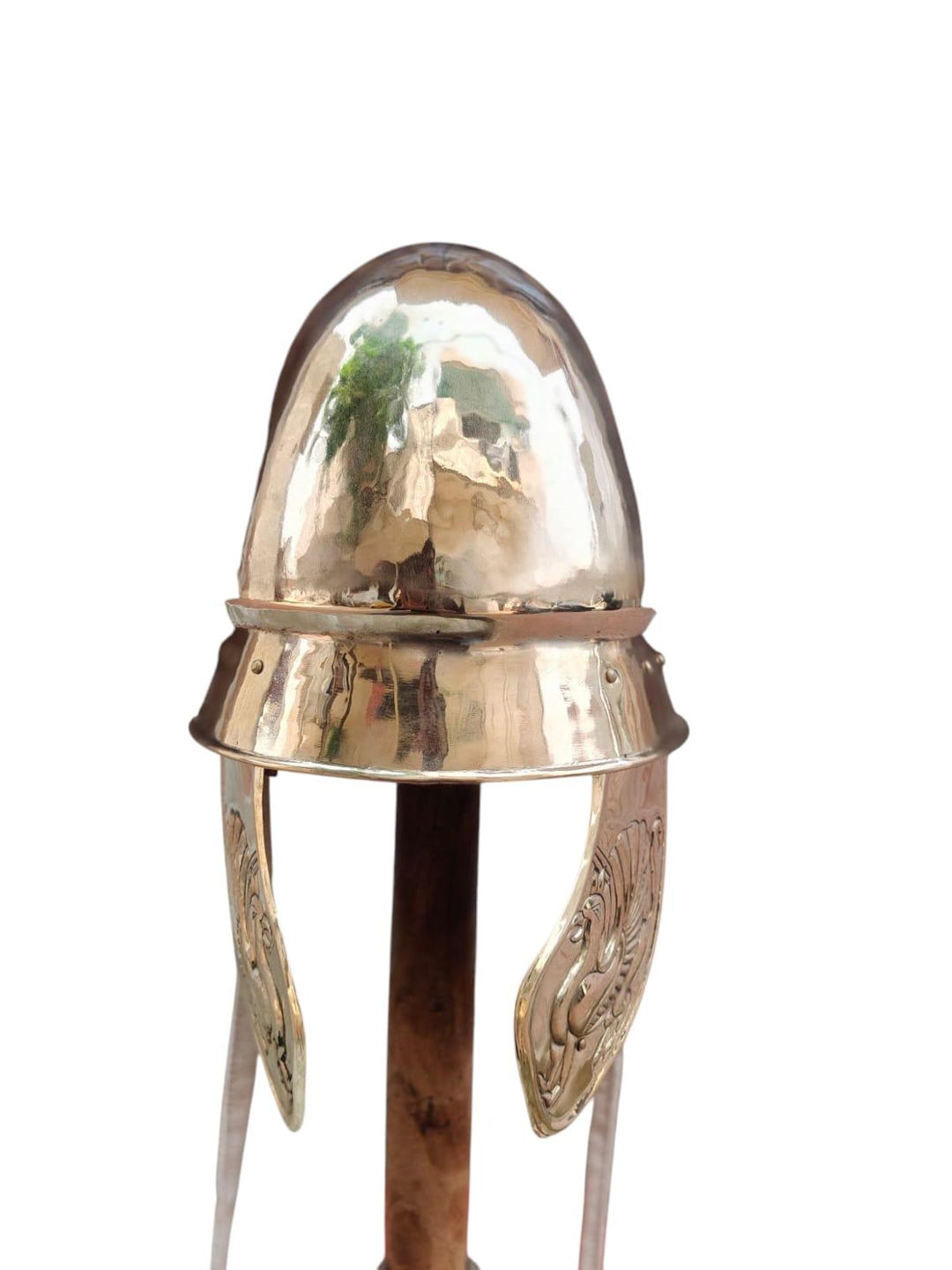 Replica Roman Cavalry Parade Helmet – Full Brass Heavy Gauge LARP ...