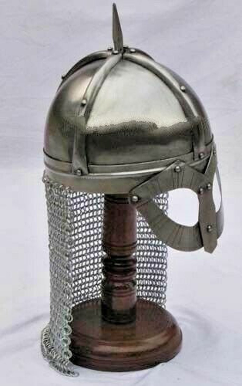 Medieval Armour Viking Mask Armour Helmet With Chainmail Reenactment ...