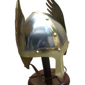 Ancient Medieval Norman Viking Winged Helmet King Helm Fully Wearable ...