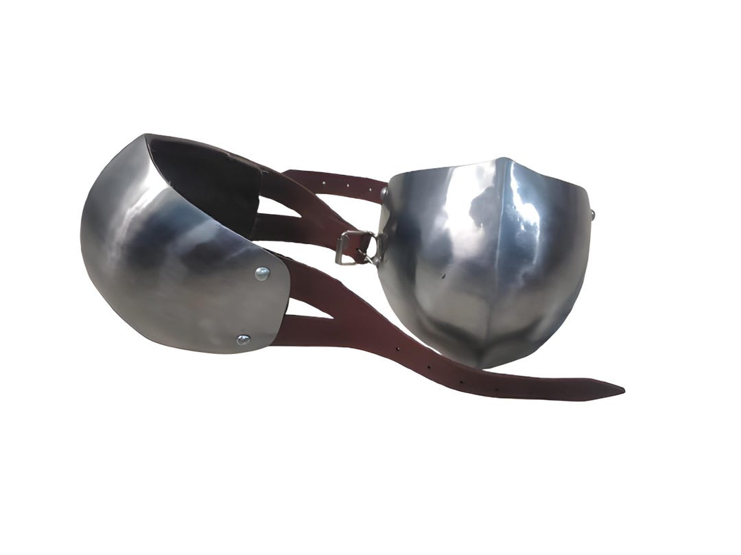 Medieval 14 Guage Heavy Steel Elbow Cops With Leather Lining- HMB Legal ...