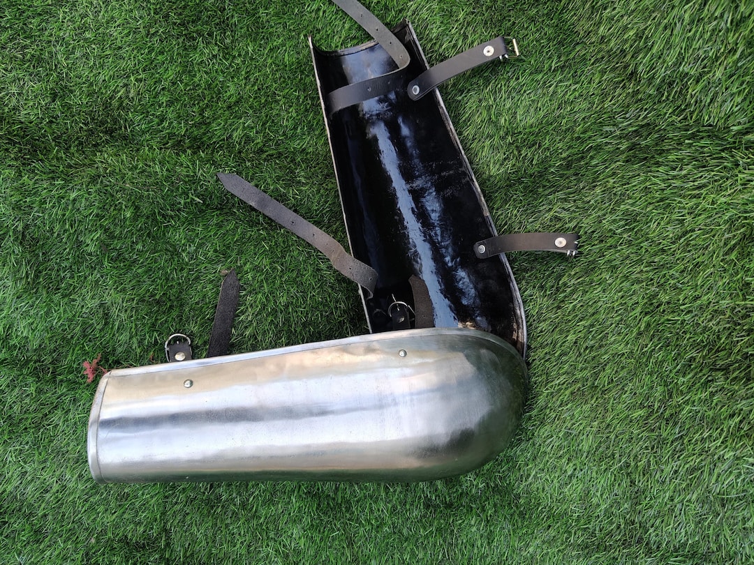 Medieval Steel Leg Armor Greaves With Knee Protection - LARP SCA ...