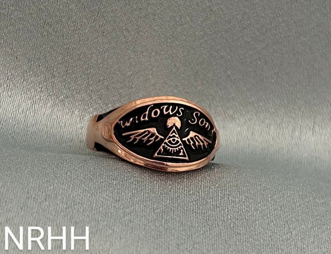 Handmade Widows Son Ring, 925 Sterling Silver Widows Son Ring, Evil Eye ...