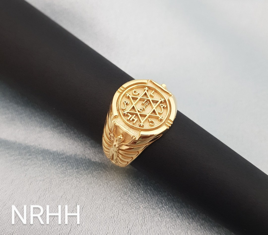 Handmade Solomon Star Ring: 925 Sterling Silver Power Jewelry - Etsy