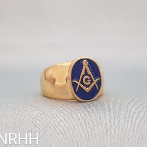 Handmade Master Mason Ring, Masonic Ring, Freemason Ring, 925 Sterling ...
