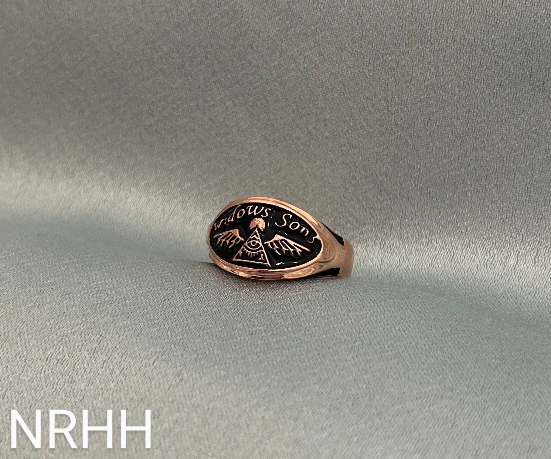 Handmade Widows Son Ring, 925 Sterling Silver Widows Son Ring, Evil Eye ...